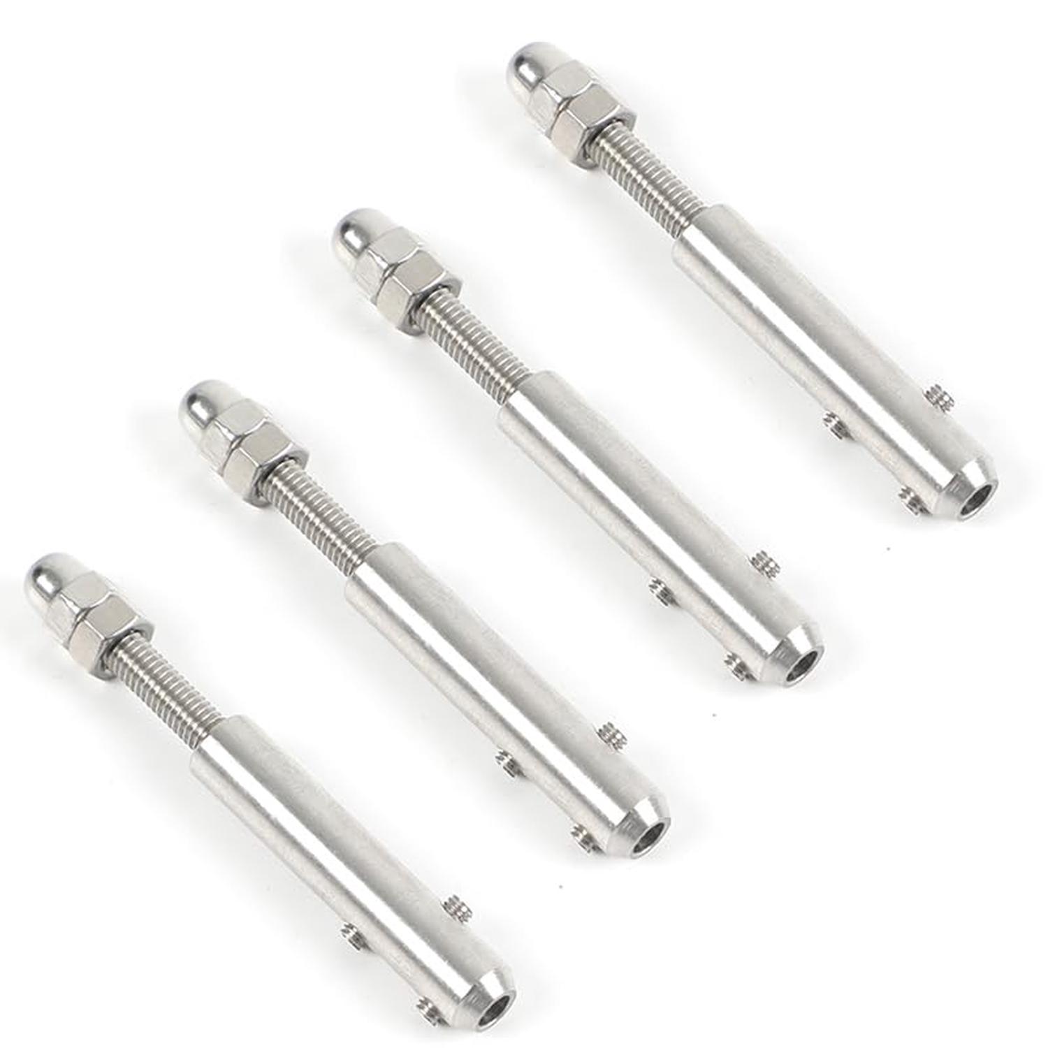 Tendeur Cable Inox pour Cable Inox 4mm, 4 Pièces et clé en L-Tendeur de ...
