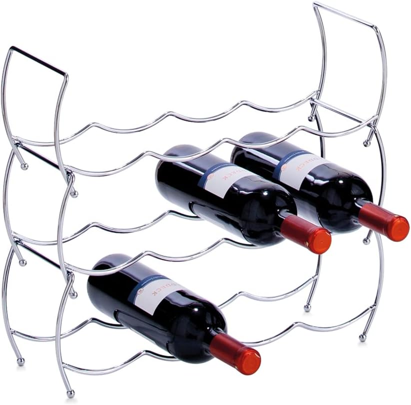 Porte-Bouteilles, Support à Bouteilles en Fil de Fer pour 12 Bouteilles ...