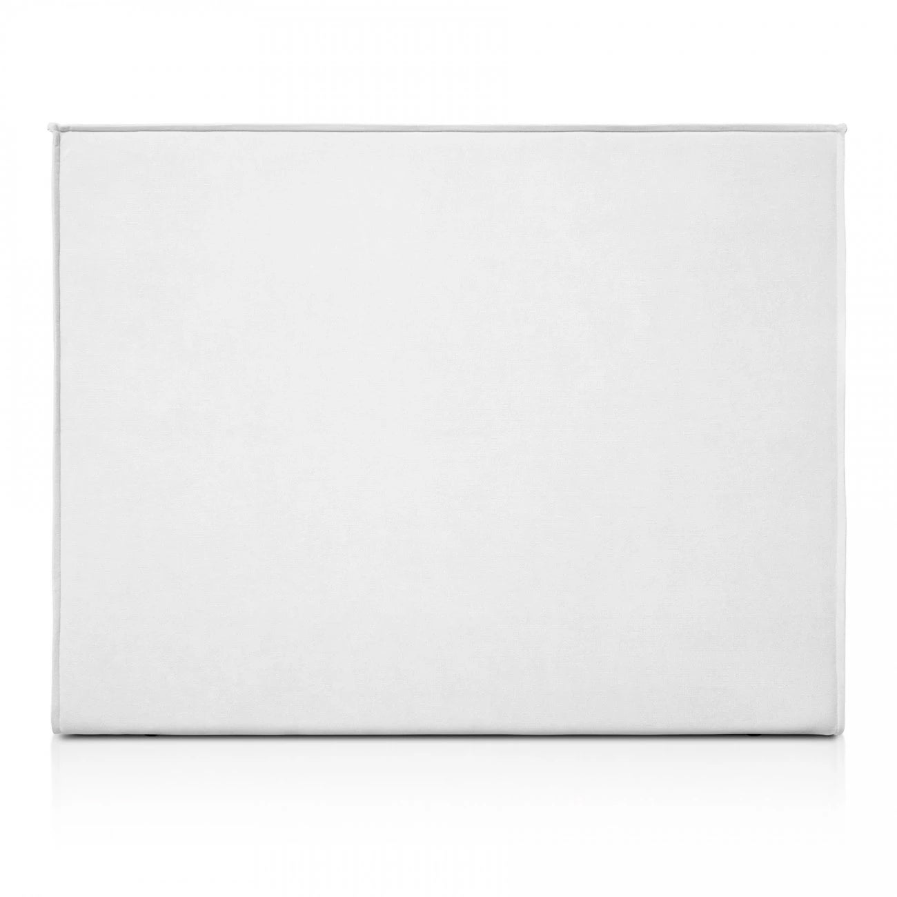 Tête de lit Mox en bois tapissée tissu anti-taches Blanc. Pour lit de ...