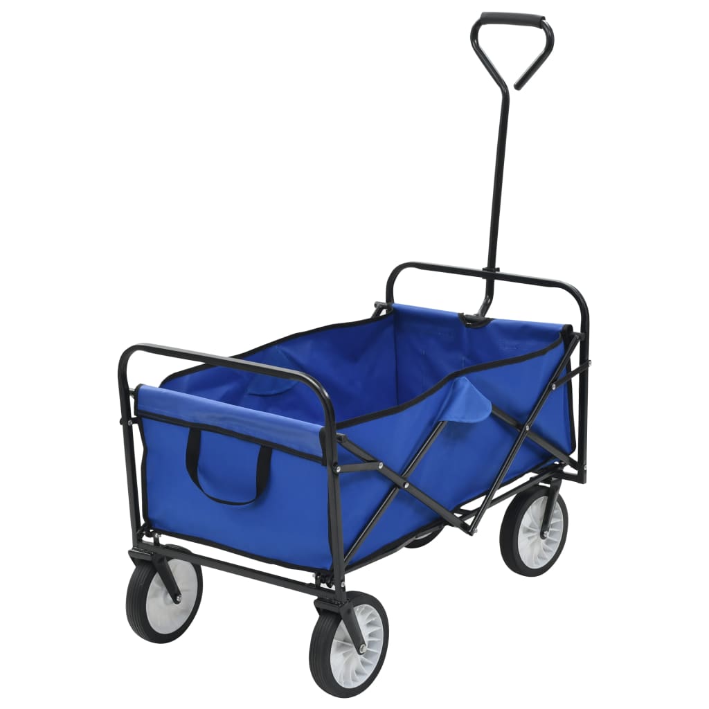Chariot à main pliable Acier Bleu | Leroy Merlin
