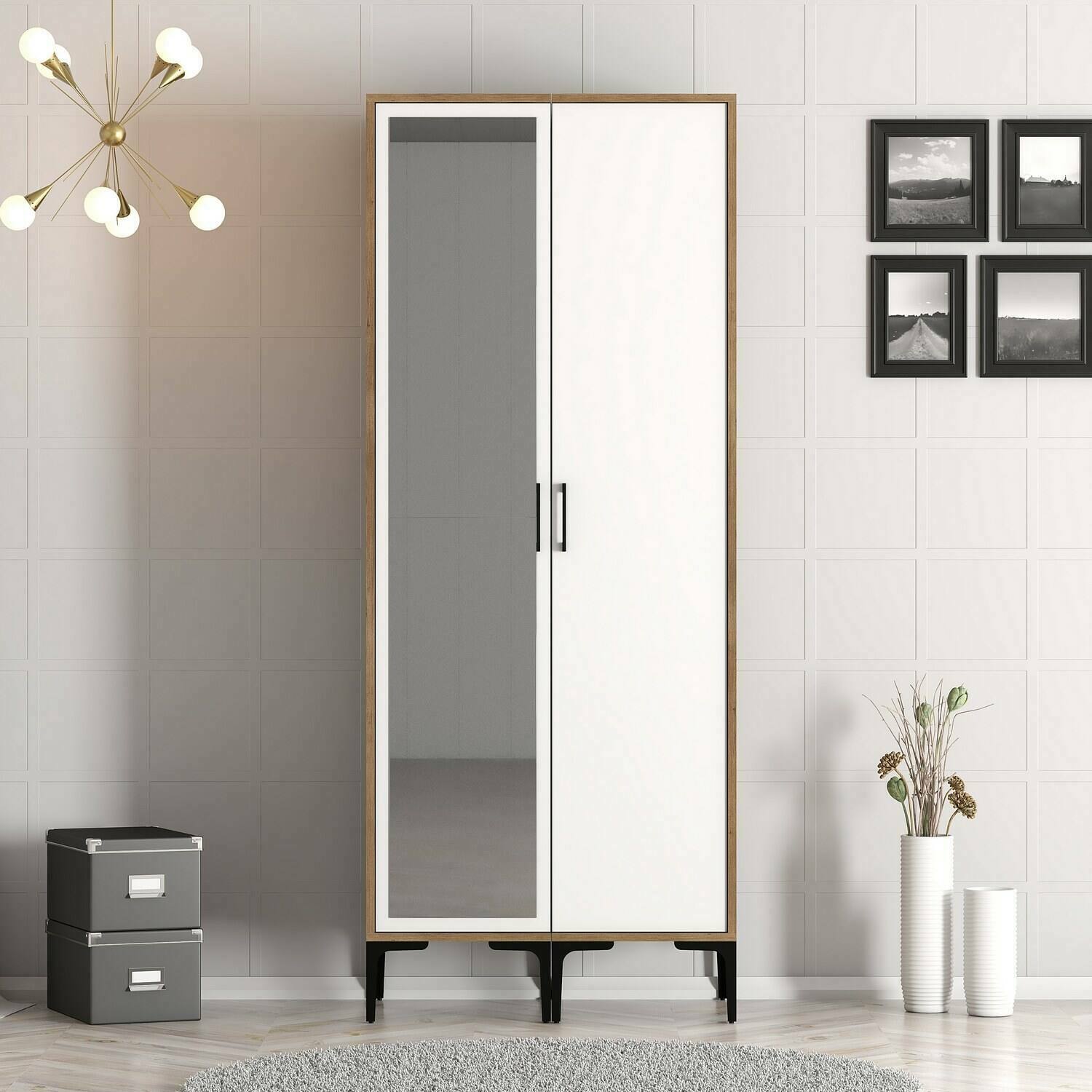 Garde-robe 2 portes Anfo, Meubles de chambre, Penderie de plain-pied ...