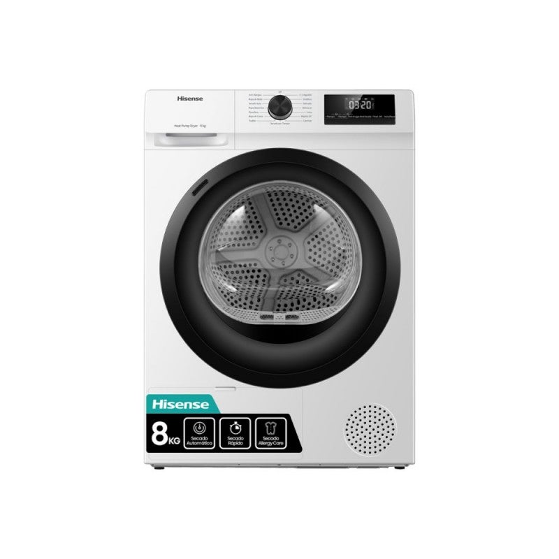 Secadora HISENSE DHQE800BW2 Blanco 8Kg A++ | Leroy Merlin