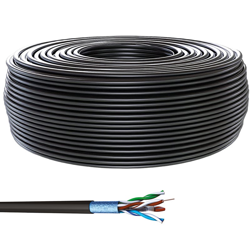 Câble rj45 cat 6 rigide blindé 300m CONECTICPLUS | Leroy Merlin