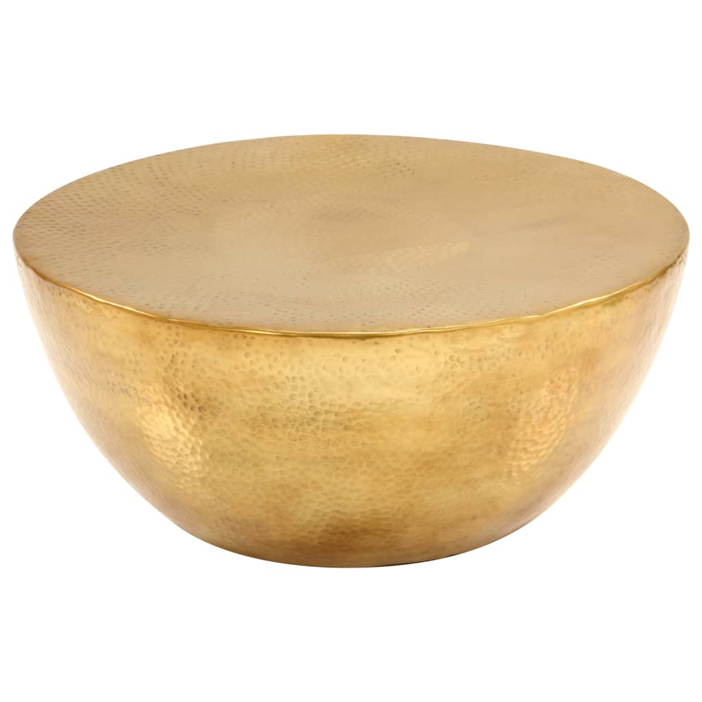 Table basse | Table d'appoint | Table de Salon Aluminium martelé 70x30 ...