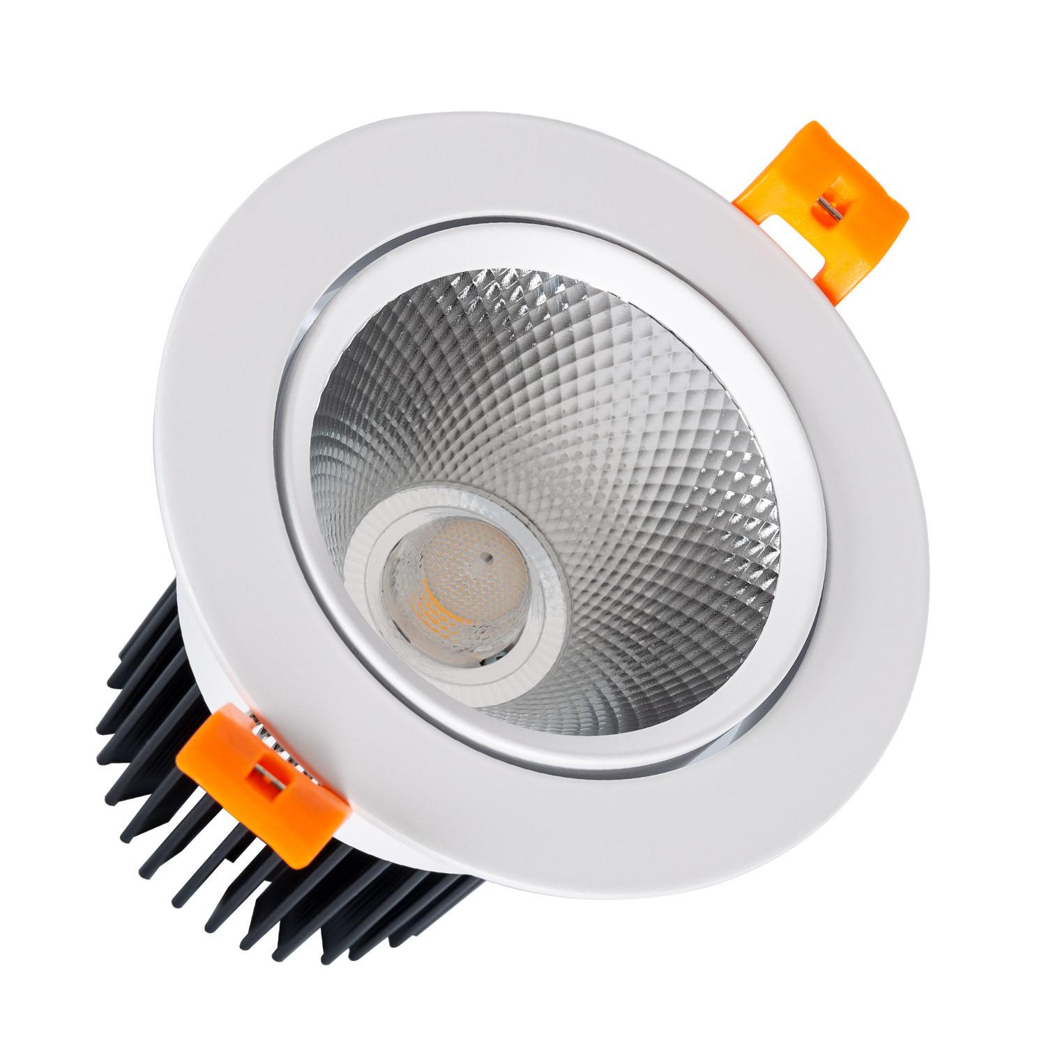 Spot Downlight LED 15W Rond COB CRI90 Coupe Ø 90 mm Blanc Froid 6000K | Leroy Merlin
