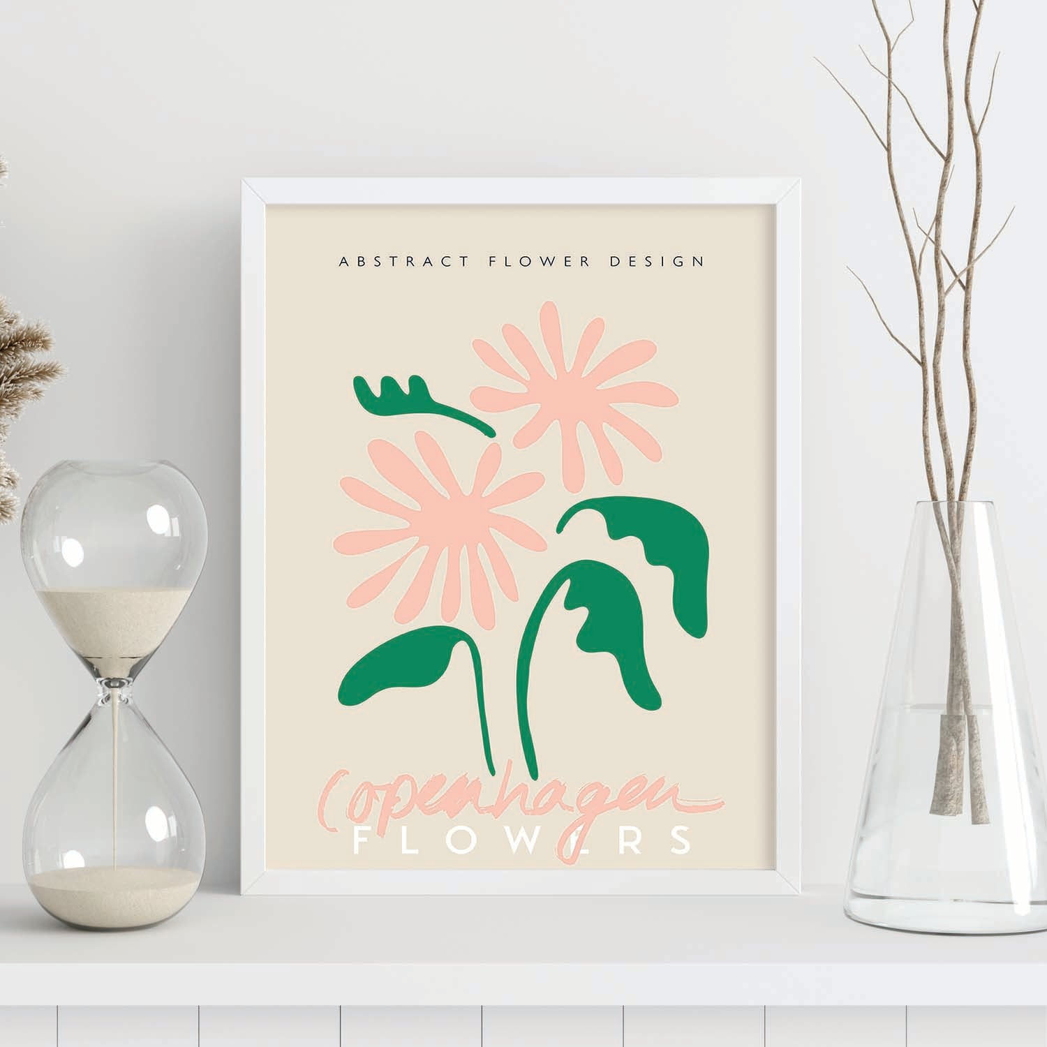 Lamina Artistica Decorativa Con Ilustración De Diseño Abstracto De Flor ...