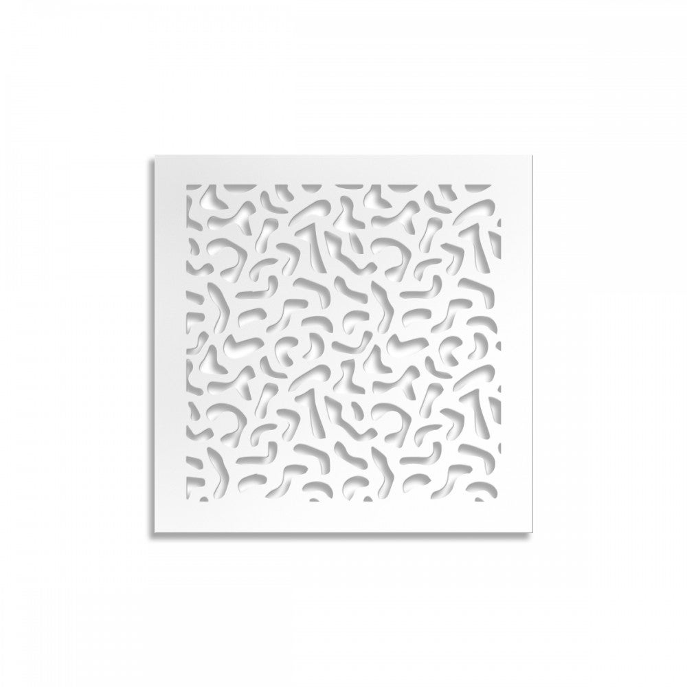 MACCHIE - Panel de PVC Perforado - PARASOL blanco 98x98 cm Espesor 1cm ...