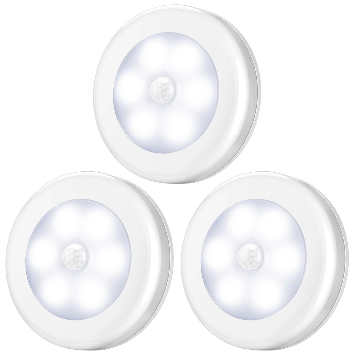 (3 Pack) Lampe Détecteur de Mouvement, LED Detecteur Mouvement, Lampe ...