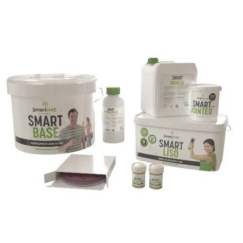 Smart kit microcemento para superficies absorbentes 8m2. Color E2 mate ...
