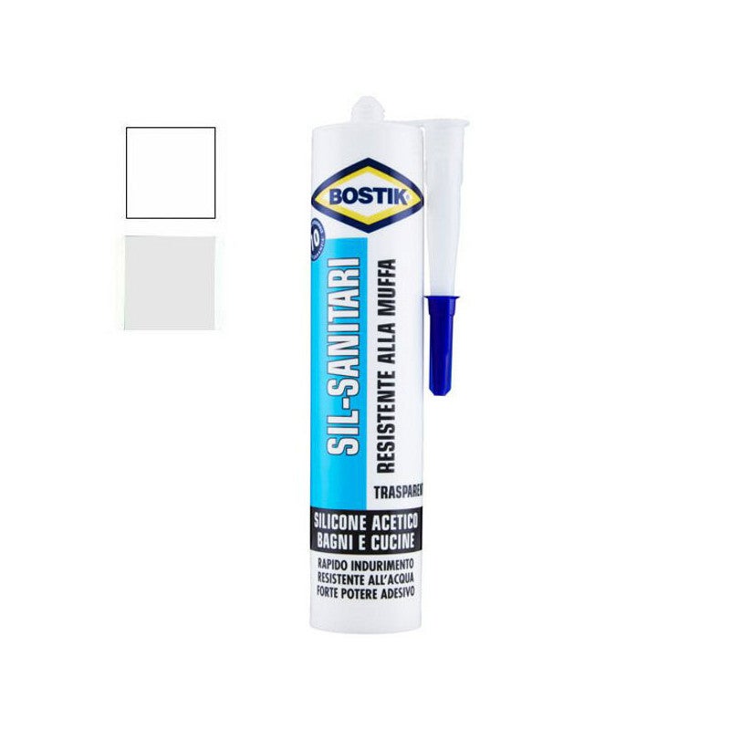 Sanitaire Silicone Acétique Transparent Ml 280 Bostik | Leroy Merlin