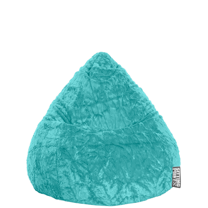 Pouf Fluffy L Turquoise | Leroy Merlin
