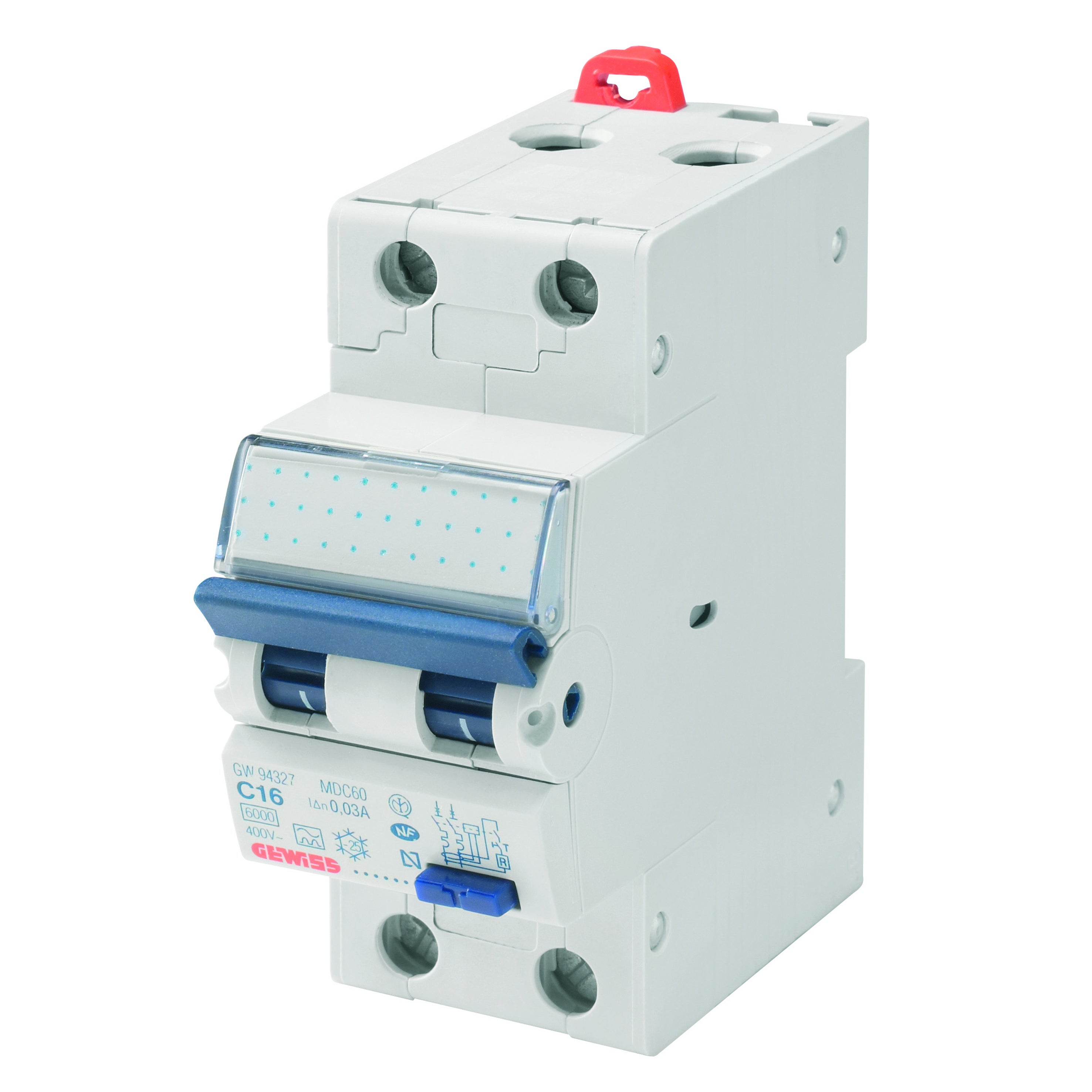 Disjoncteur magnétothermique différentiel compact MDC 45 2P C 10A type ...