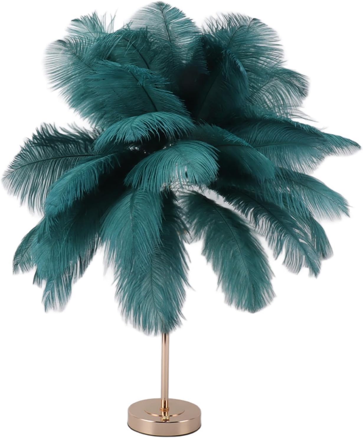 Plume D'autruche Lampe De Table Lampe De Chevet Lumière Luxe Et ...