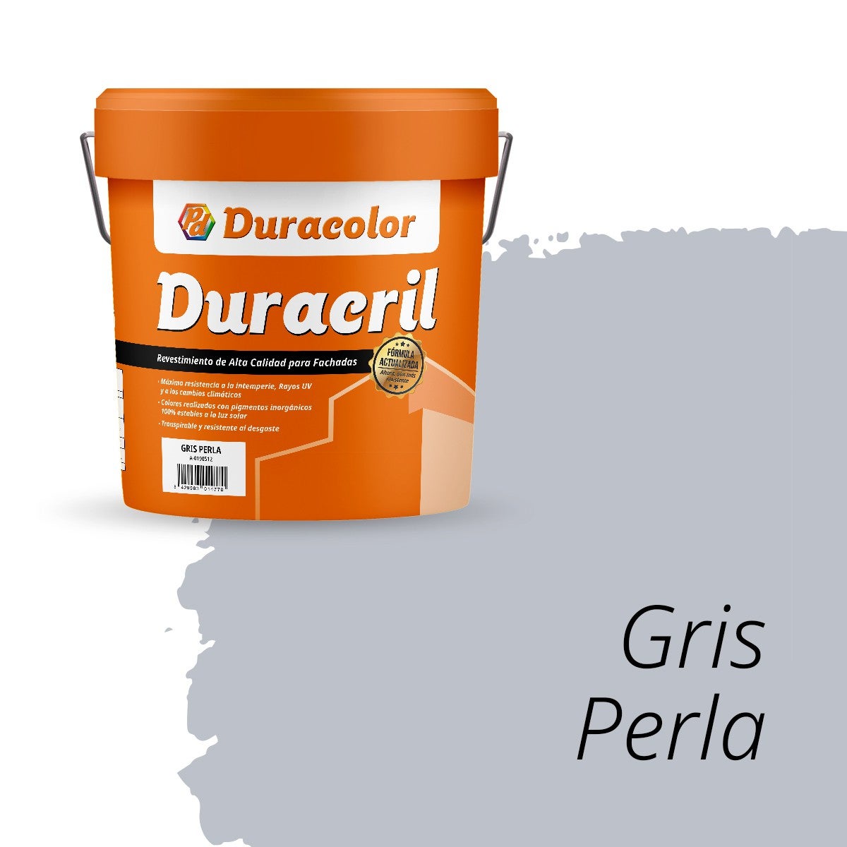 Pintura para fachada Duracril Liso Gris perla - Duracolor - 4 litros ...