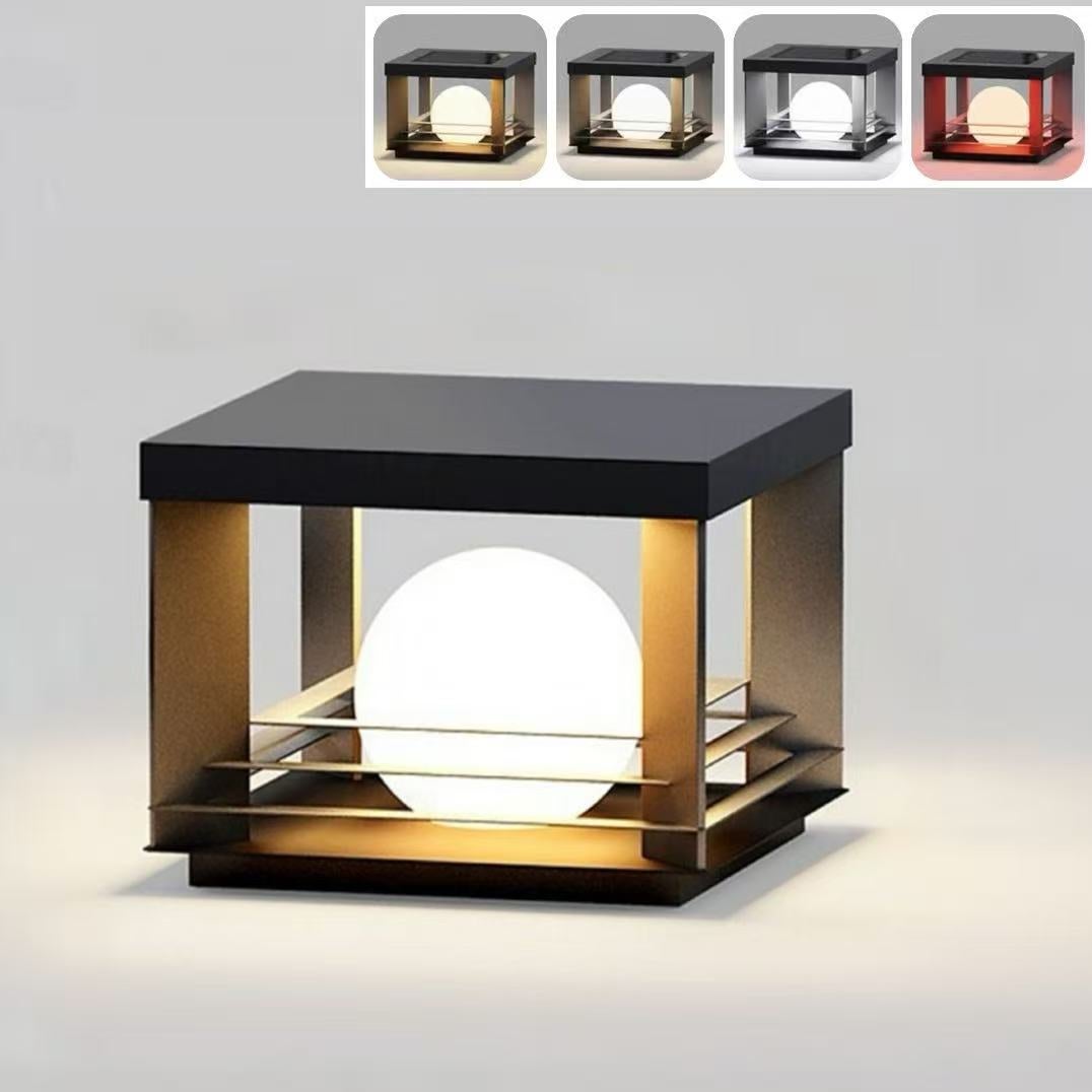Luz de poste para exterior impermeable, IP65, 4 colores de luz, luz de ...