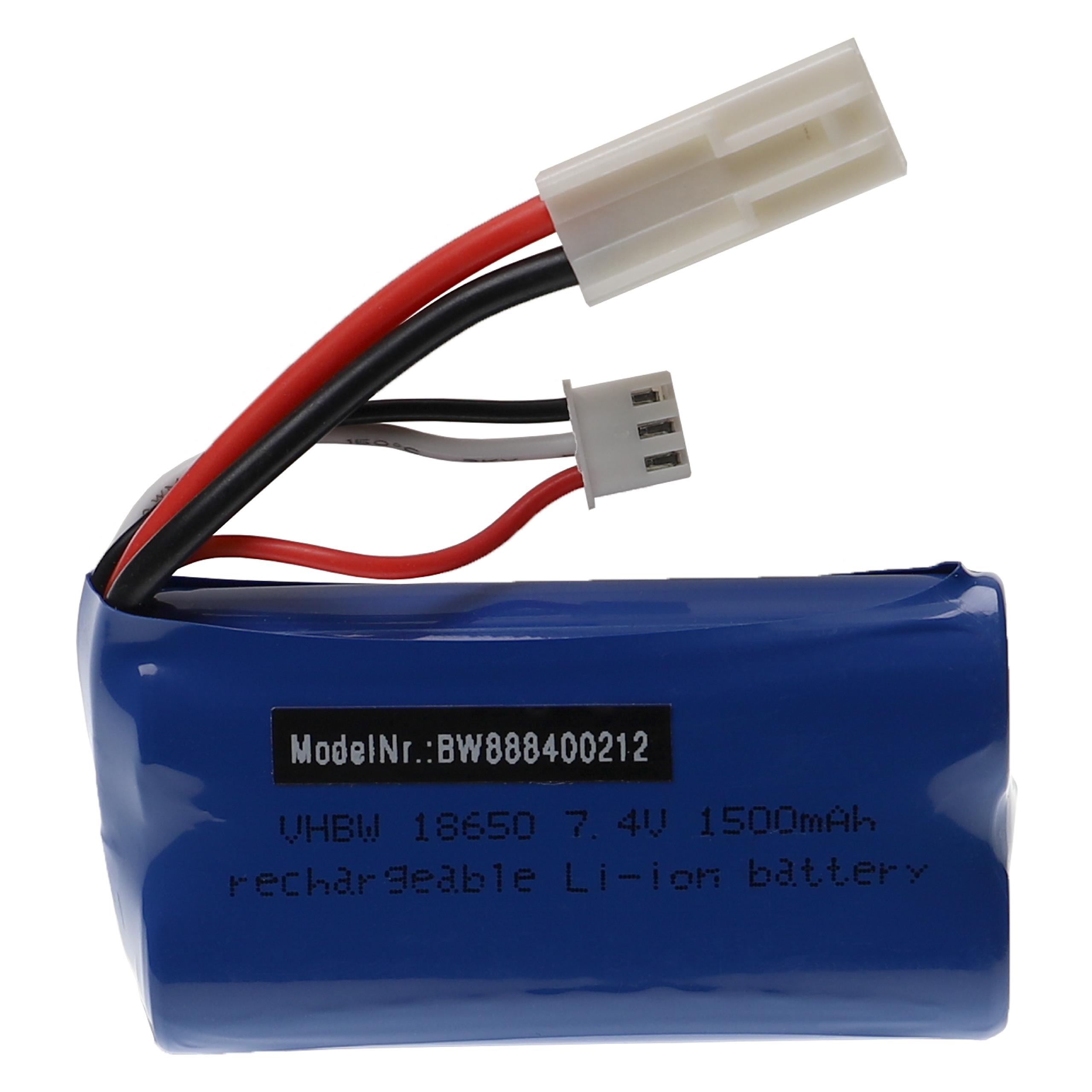 Vhbw Batterie pour modéle RC par ex. voiture de course avion (1500mAh ...