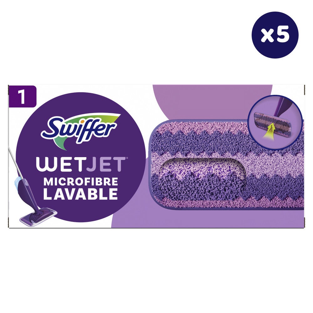 5 Lingettes Lavables Wetjet, Swiffer | Leroy Merlin