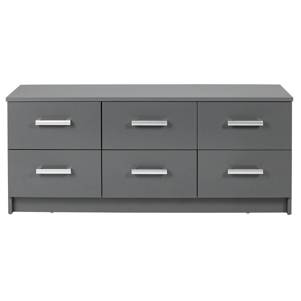 ZEINE - Commode 6 Tiroirs Coloris Gris Graphite | Leroy Merlin