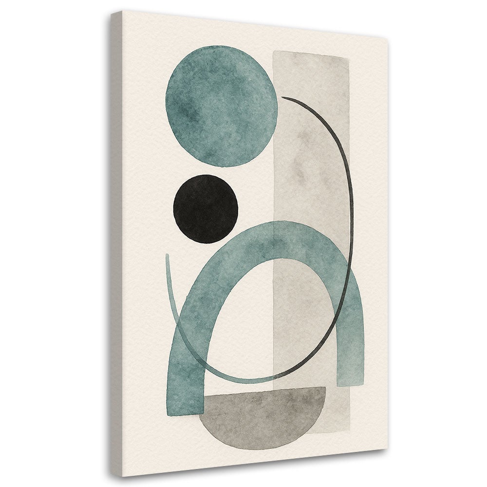 Tableau pour le salon Chambre Formes géométriques Aquarelle 60x90 ...