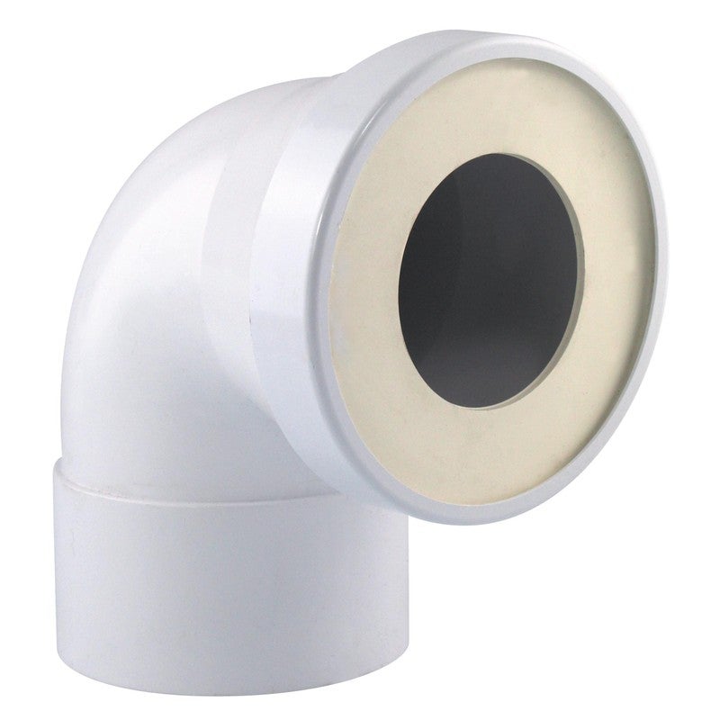 Pipe WC PVC Ø100 courte coudée femelle | Bricoman