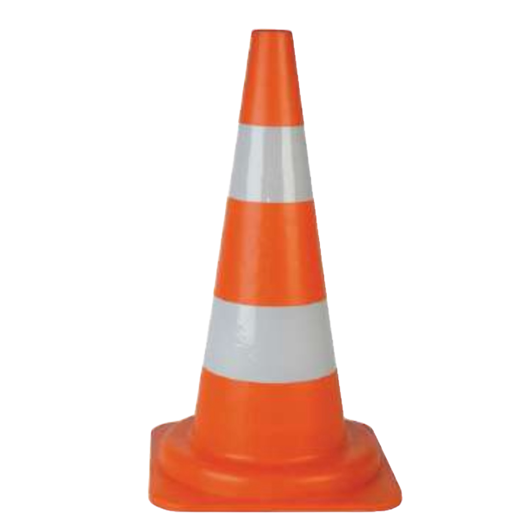 Cône de signalisation réfléchissant 53 cm | Leroy Merlin