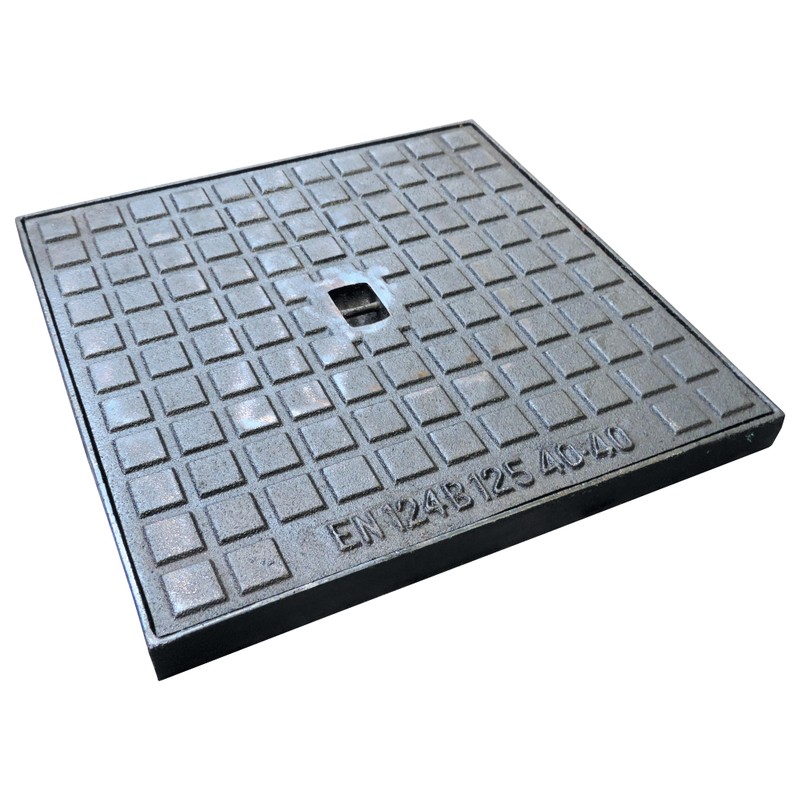 Tampon en fonte B125 pour regard 400x400mm | Bricoman