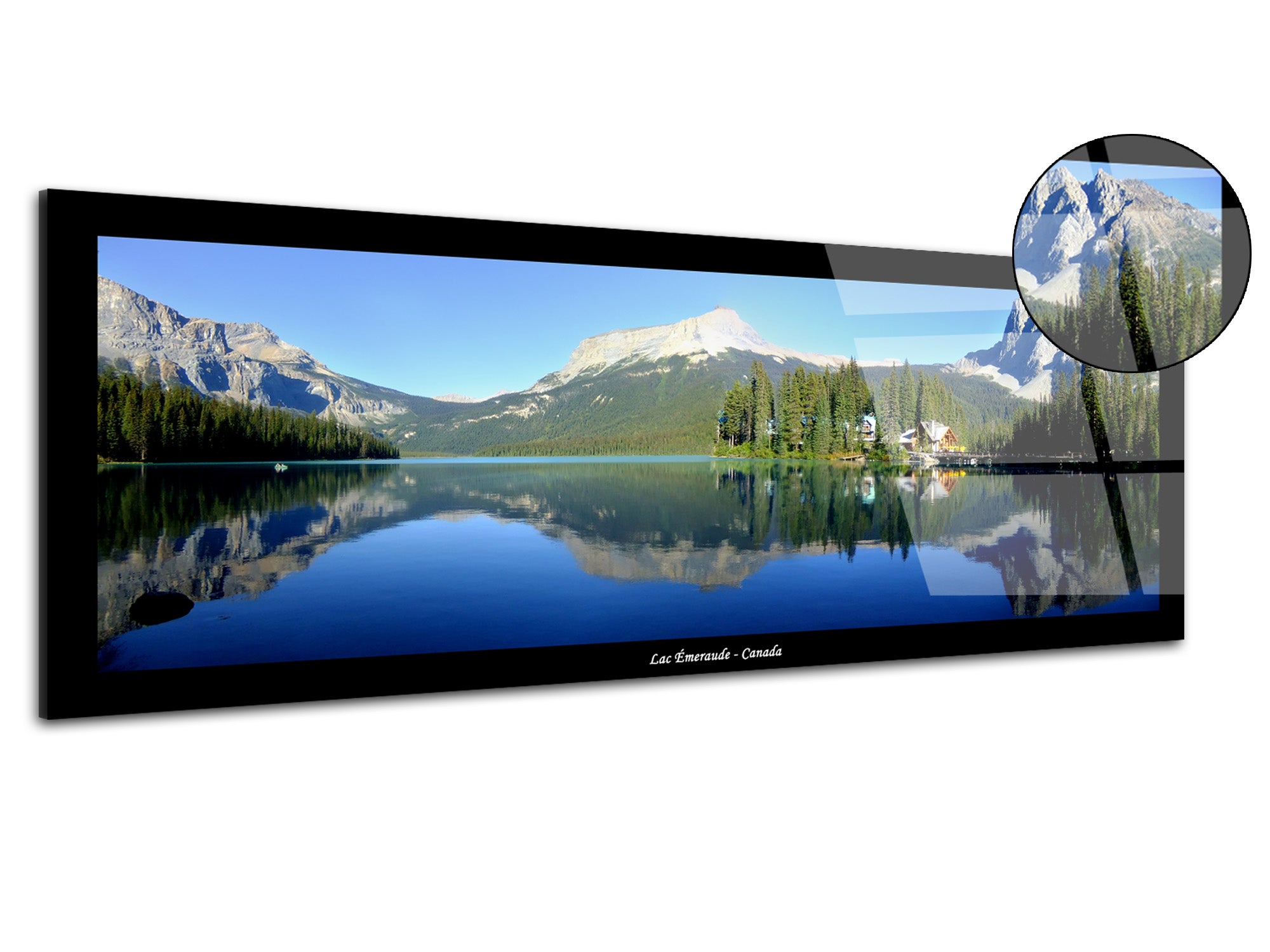 Tableau deco photo Plexiglas LAC EMERAUDE | Leroy Merlin