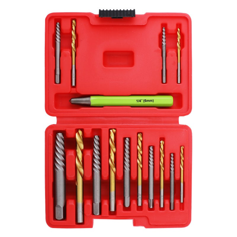 Juego de extractores de tornillos rotos oxidados juego machos inversos ...