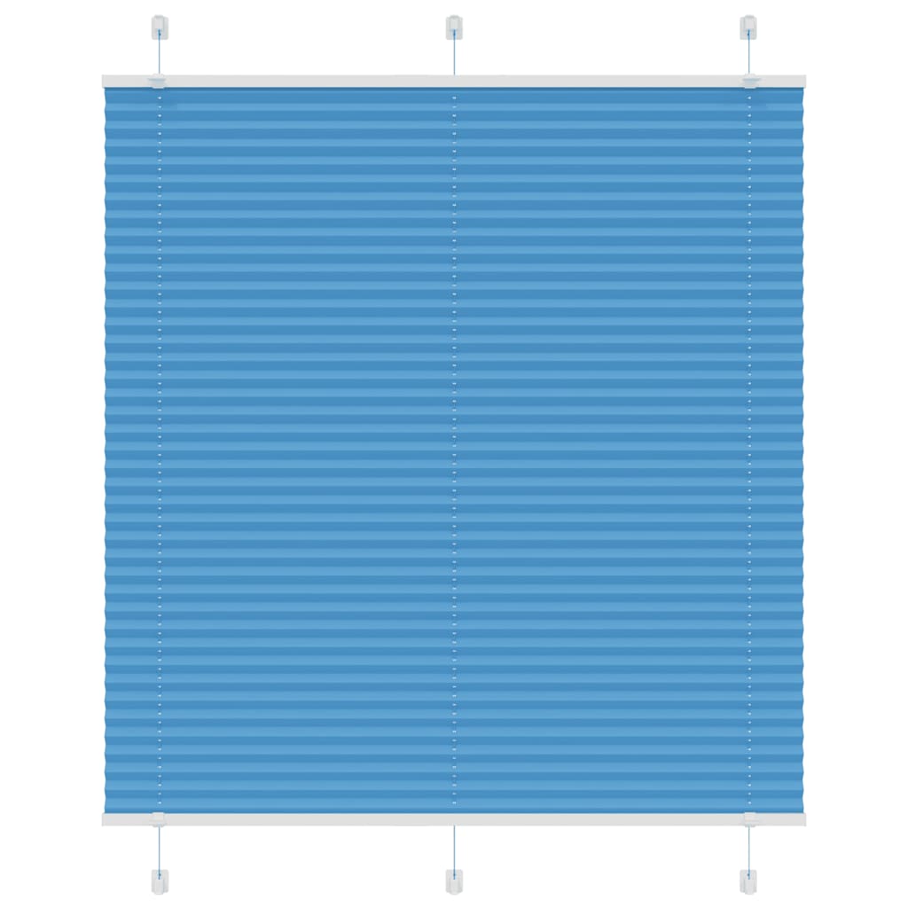 VidaXL Estor Plisado azul 120x100 cm Tela Ancho 119,4 cm Poliéster ...