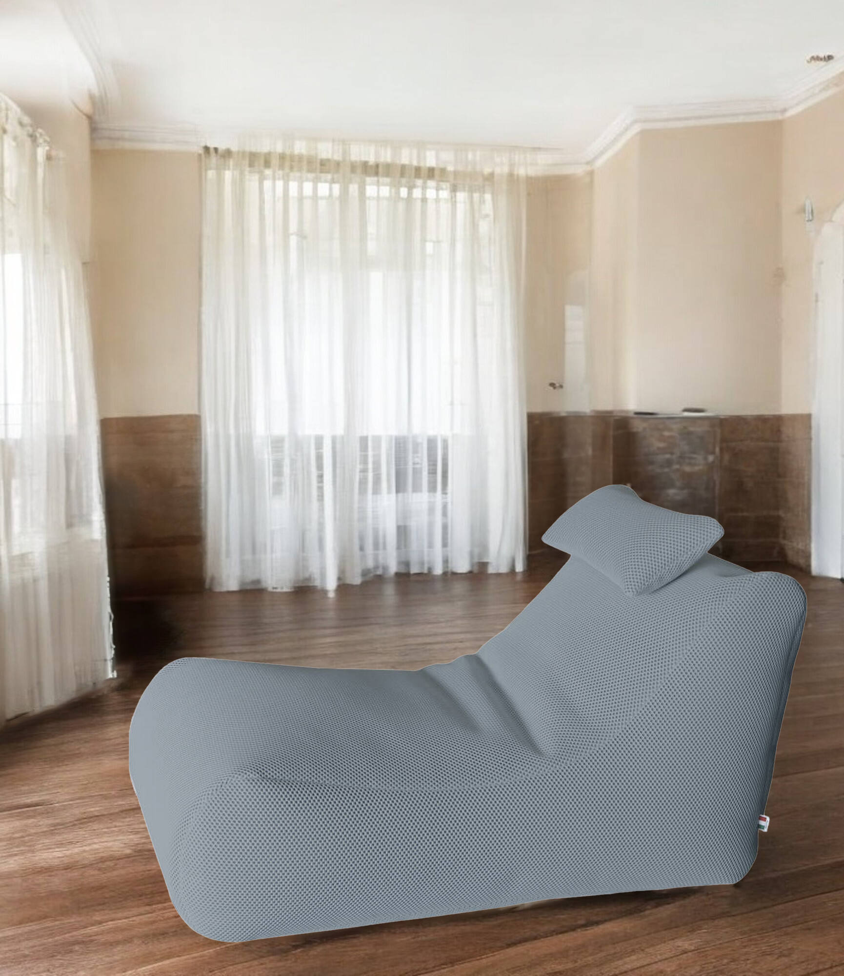 Pouf Abuli, Fauteuil polyvalent, Chaise sac, Pouf repose-pieds, Made in ...