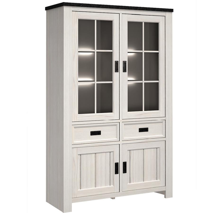 Argentier LED blanc et gris contemporain ETIENNE | Leroy Merlin