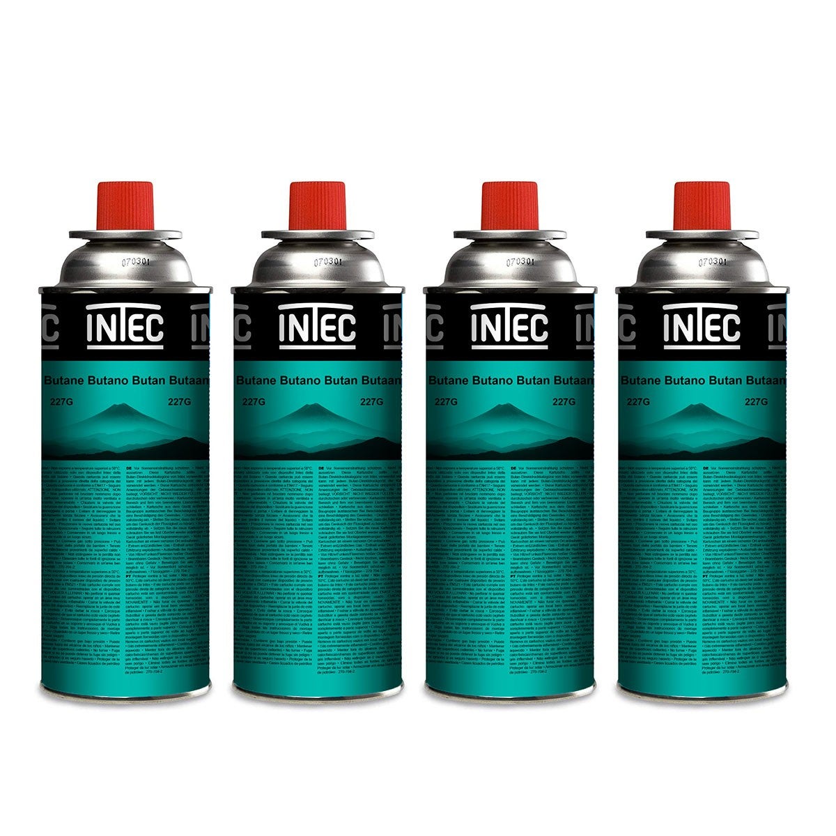 Pack 4 Botellas Gas Butano 227gr Cartucho Camping Gas Compacto Snap-on ...