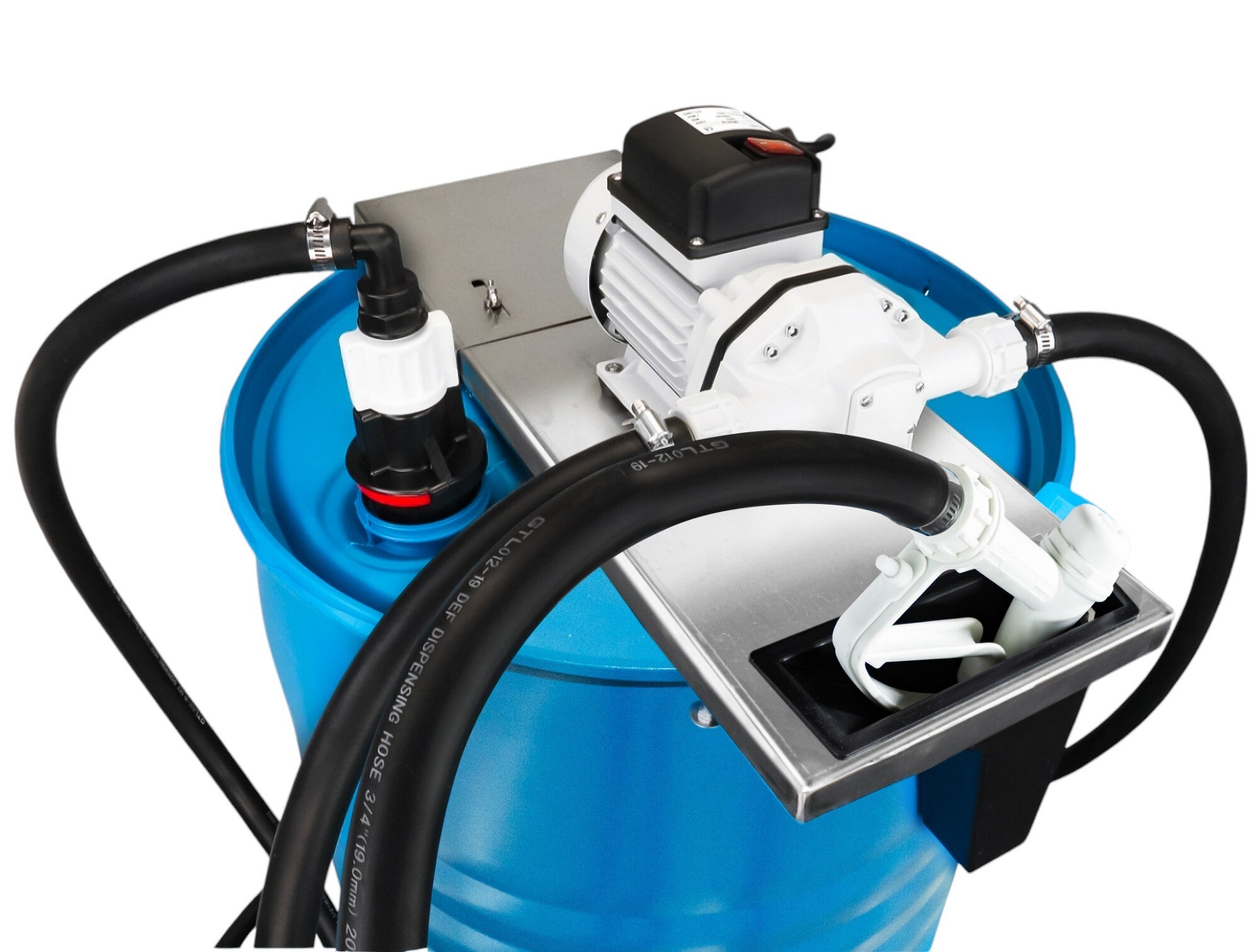 Pompe AdBlue 230V avec tuyaux et pistolet manuel pour fûts 205L MW ...