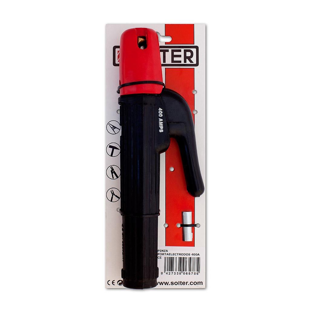 Solter - PINZA PORTAELECTRODO 400A CERRADA, Accesorios de Soldadura ...