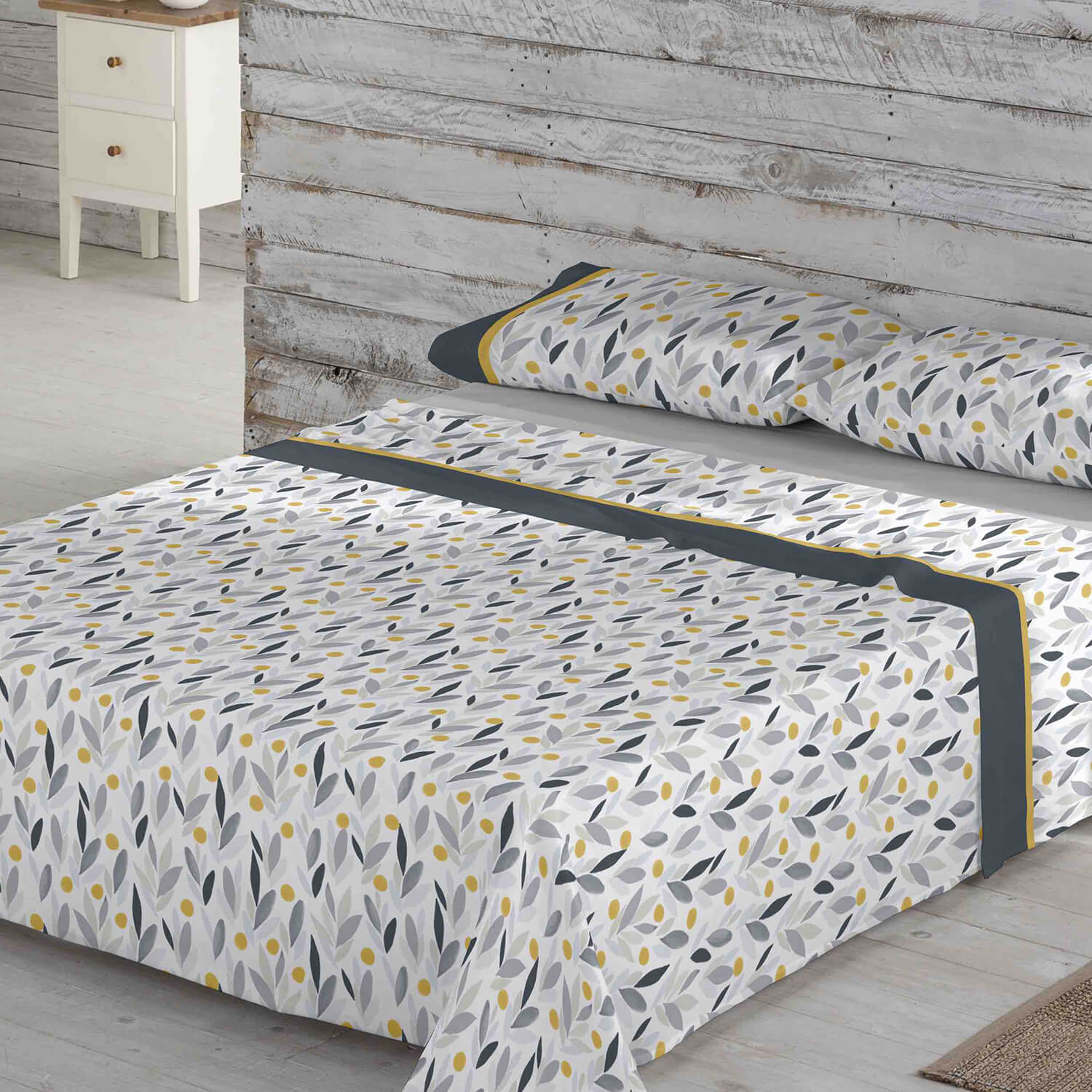 ENSEMBLE DE DRAPS DE LIT 4 PIÈCES TIBER NATURALS BED 180 | Leroy Merlin