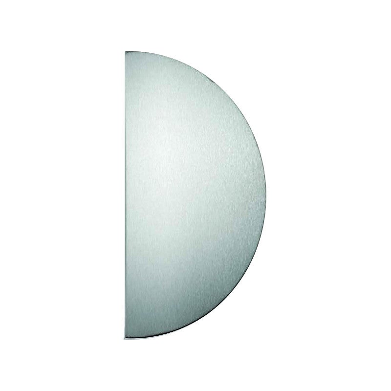 Plaque demi lune percée fraisée 300x150mm inox 304 épaisseur 0,8mm ...