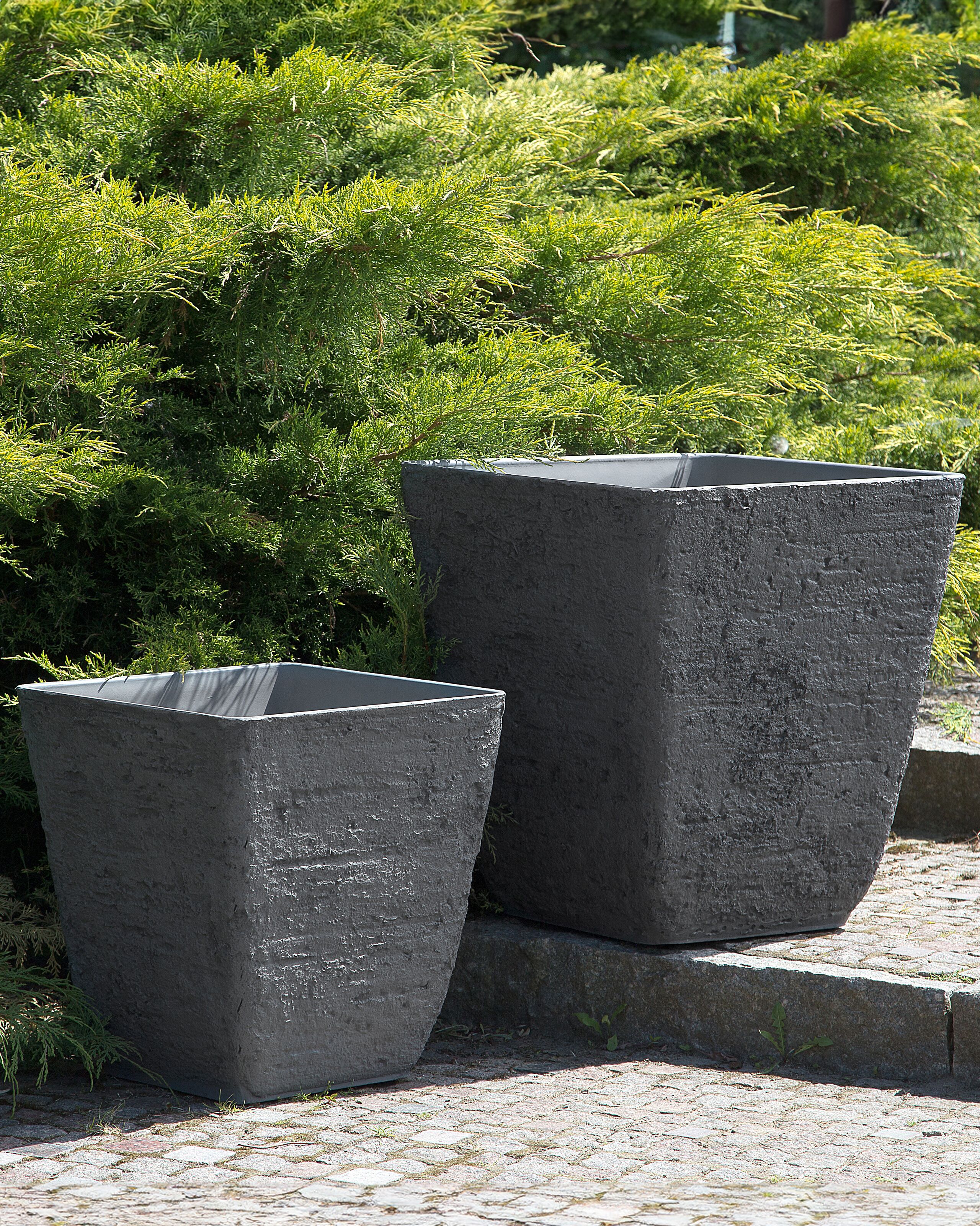 Cache-pot | Plant Pot | Pot de fleurs DELOS 49 cm Gris | Leroy Merlin
