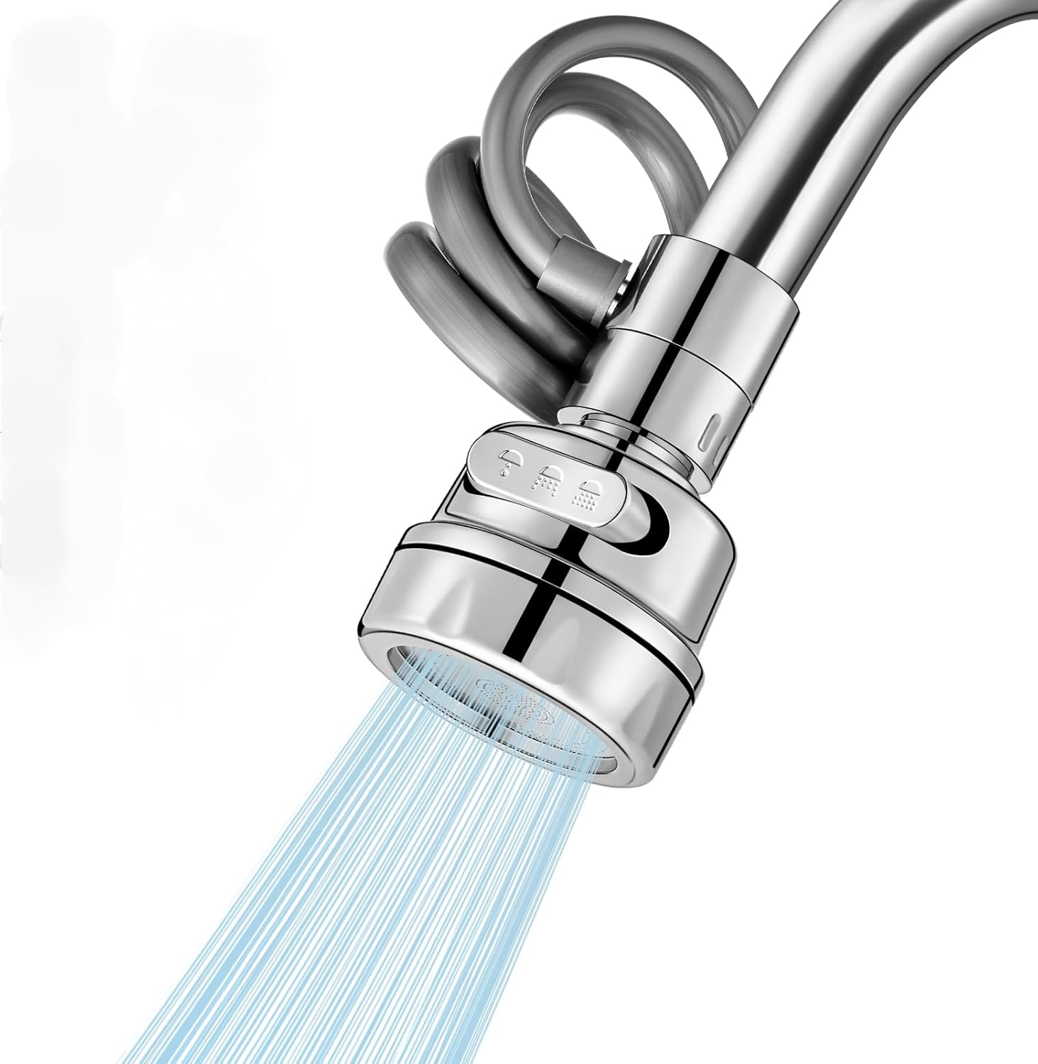 Embout de Robinet Rotatif 360° – 3 Modes de Jet, Rallonge Universelle ...