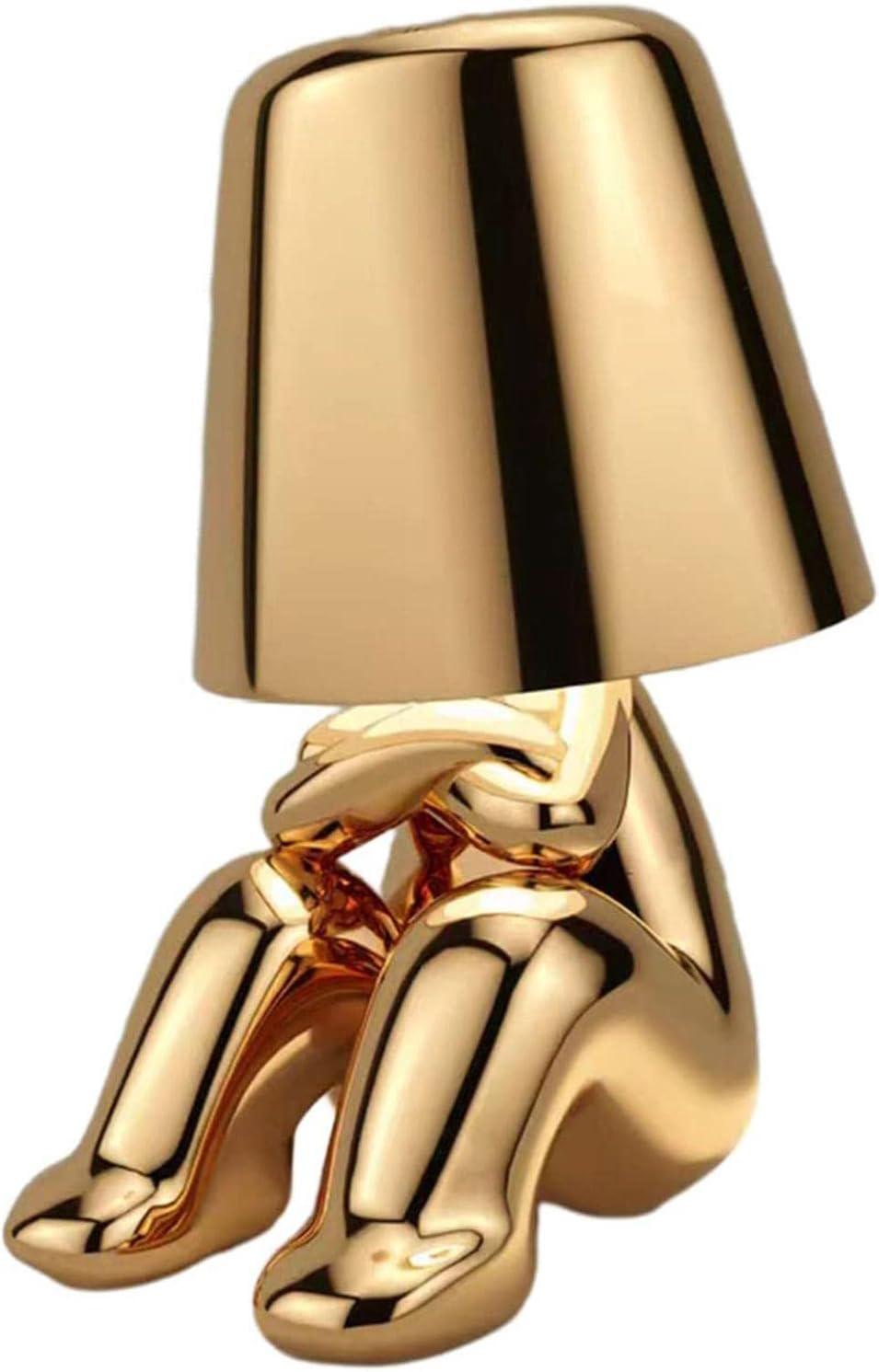 Lampe Gold Thinker | Éclairage intérieur sans fil à intensité variable ...