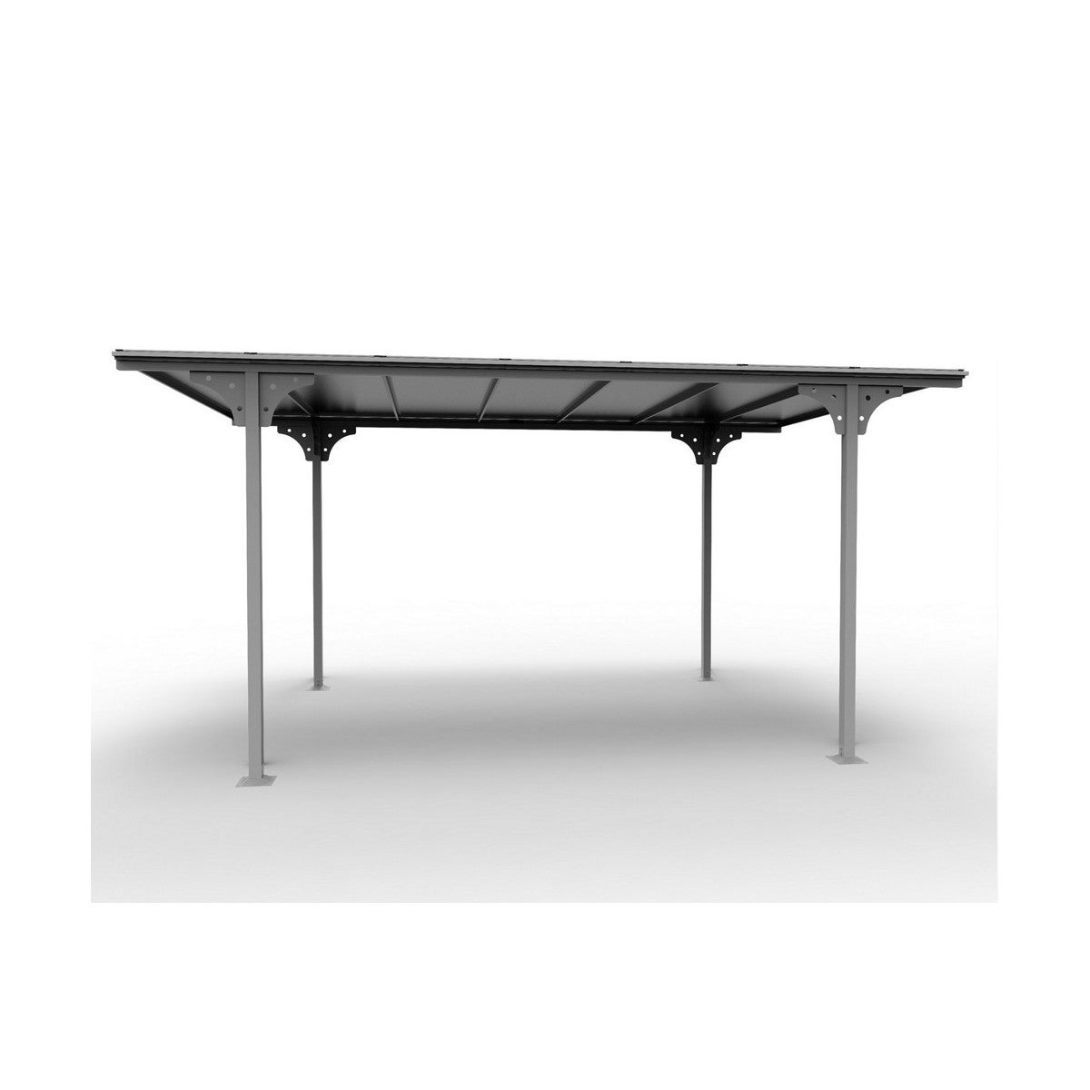 Tettoia in Alluminio 3x5 metri Carport Policarbonato Gazebo Posto Auto ...