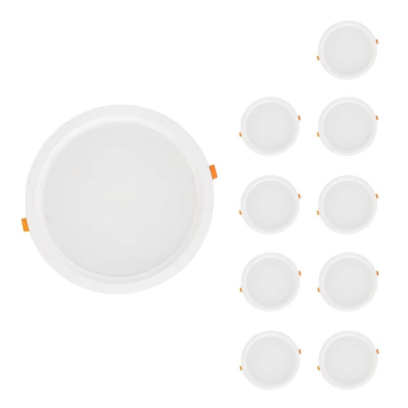 Foco empotrable LED plano estanco 30W BLANCO Transformador integrado ...