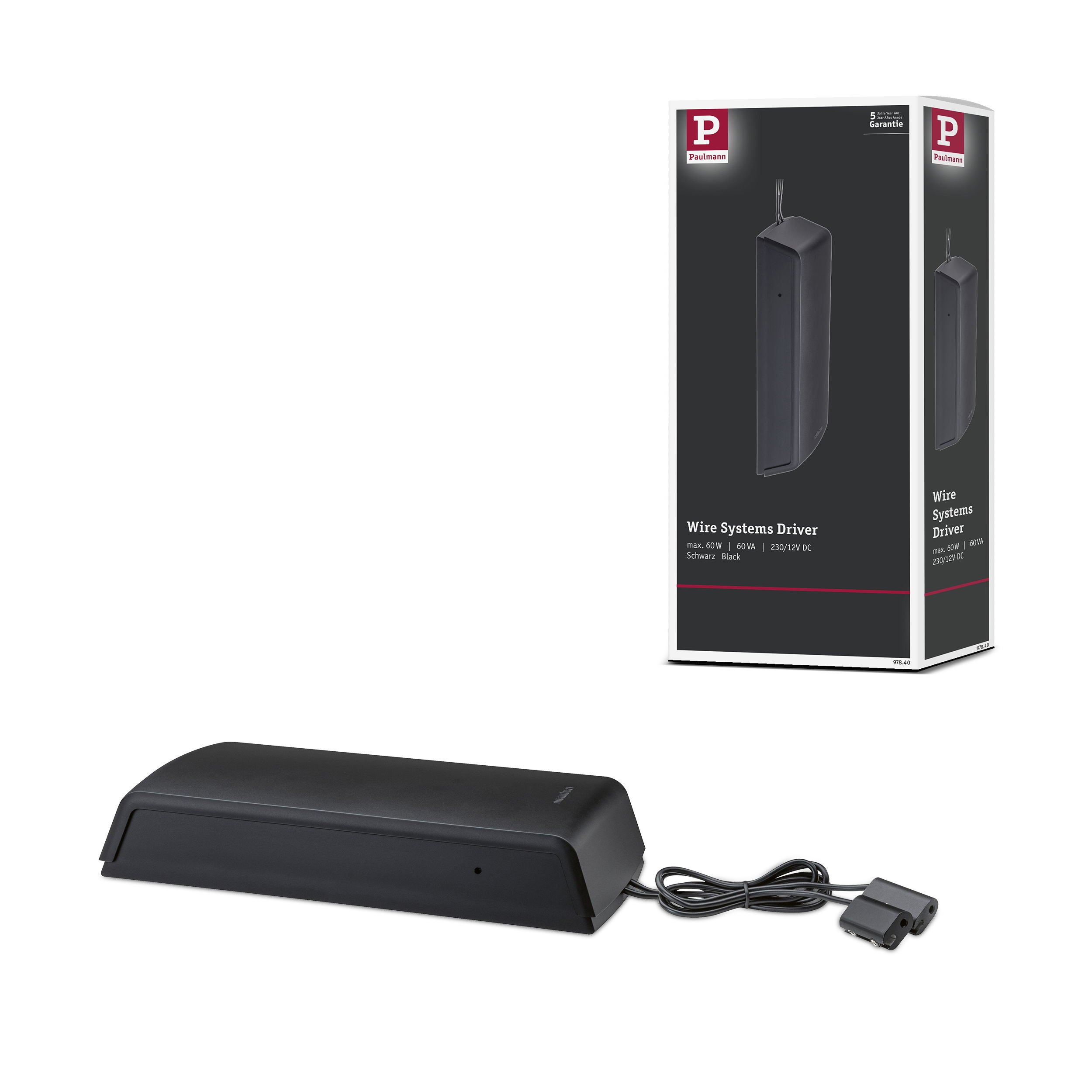 Système sur câbles Driver max. 60W 230/12V Noir | Leroy Merlin