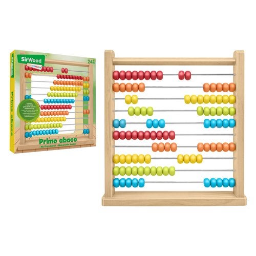 Primeras actividades Globo 42399 SIR WOOD Ábaco de madera Primer Ábaco ...