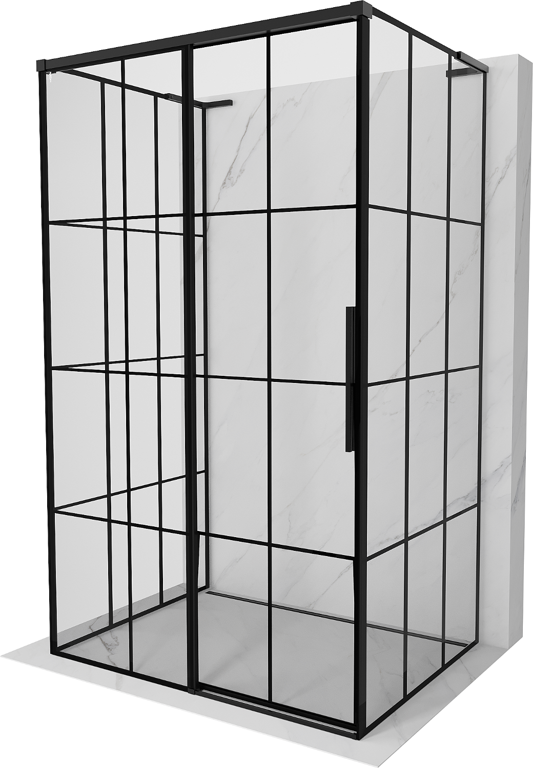 Mexen Rox-3S L cabina de ducha de 3 lados corredera izquierda 110 x 80 ...