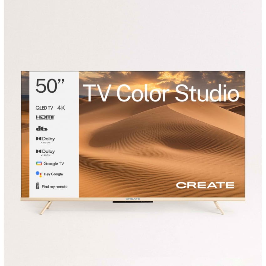 CREATE - TV COLOR STUDIO - Televisor Smart TV QLED 4K con pantalla ...