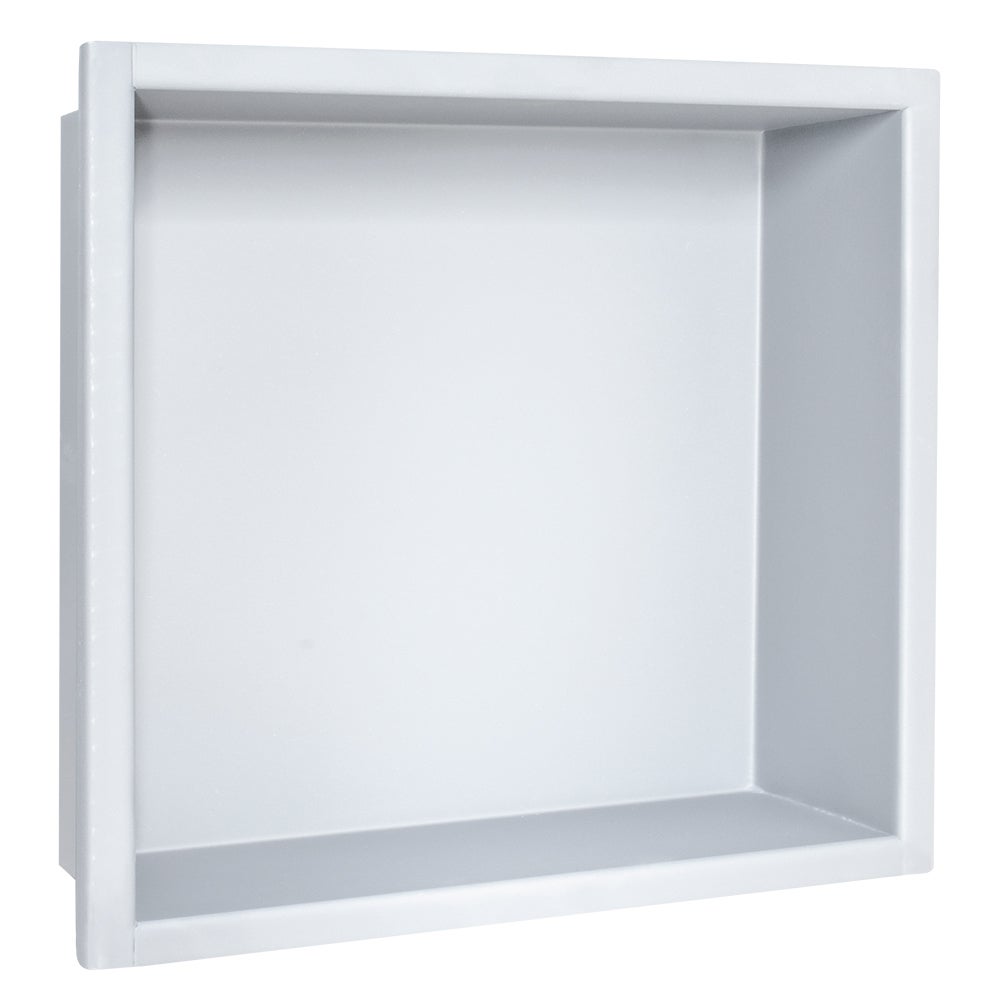 Niche design encastrable en acier inox de couleur blanche 30 x 30 cm ...