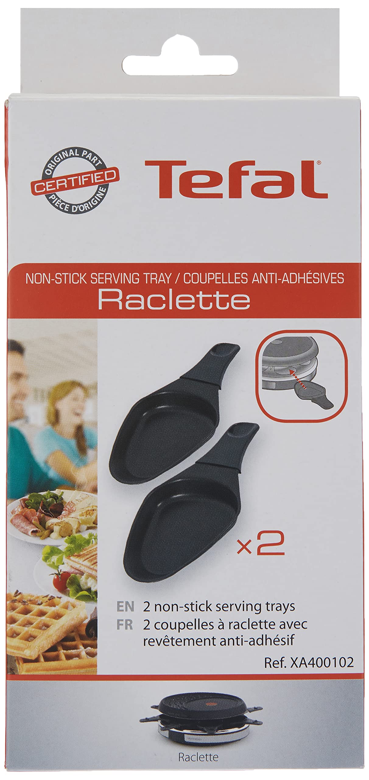 Lot de 2 coupelles ovales avec revêtement antiadhésif TEFAL XA400102 ...