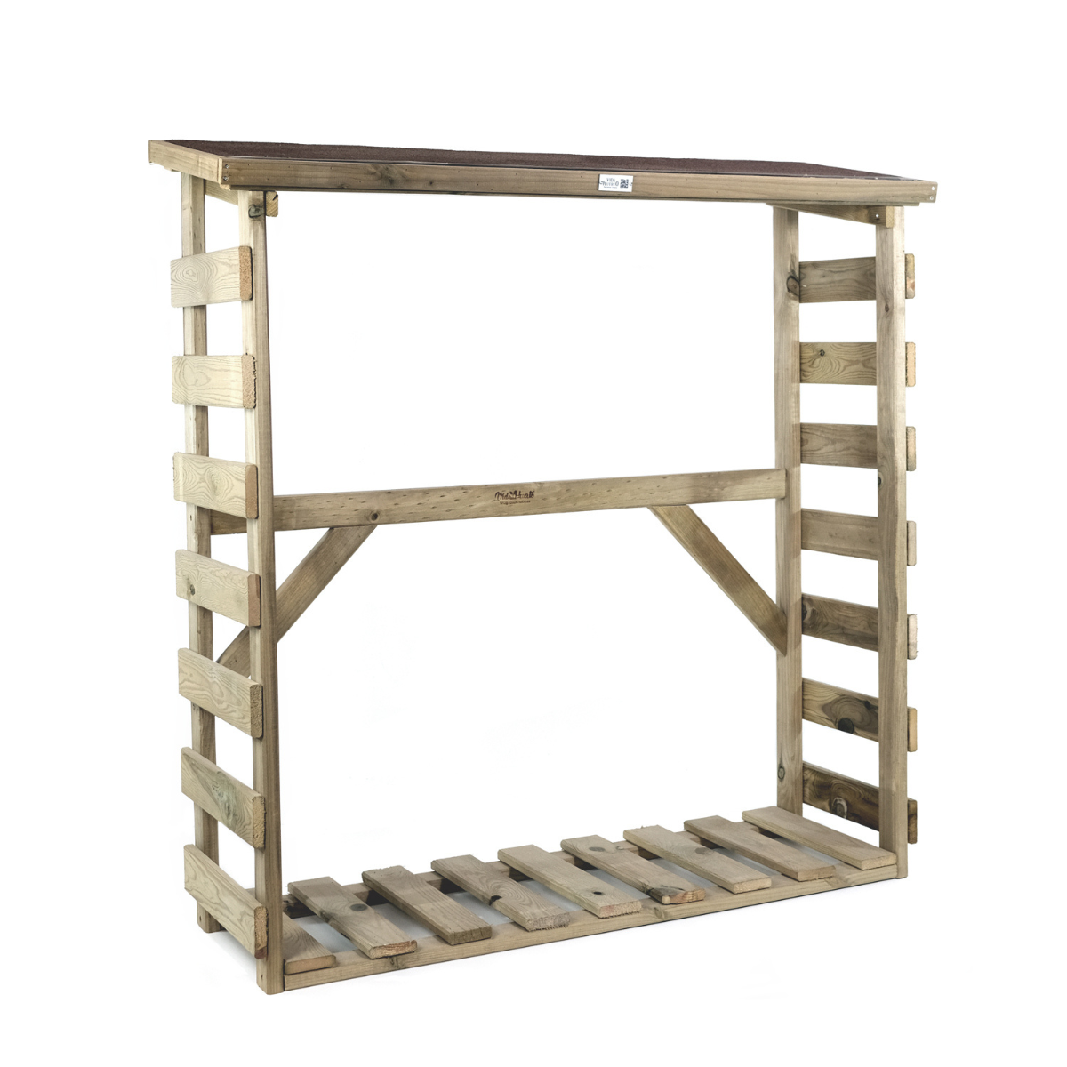 Bûcher en bois ARO avec feutre bitumé VidaHuerto 100x50x150 cm | Leroy ...