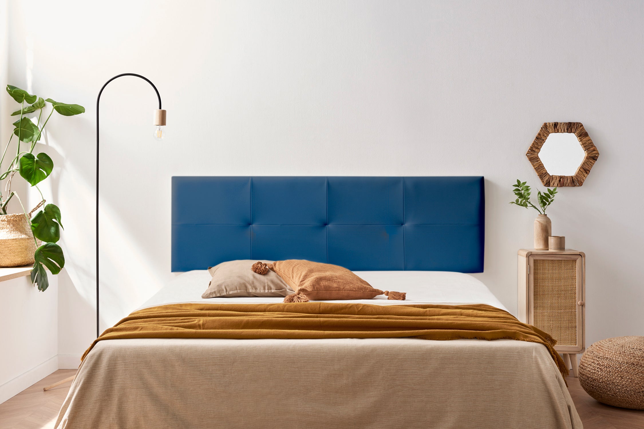 Testiera Imbottita ALTEA Similpelle 100x50x5 cm - Moonia | Leroy Merlin