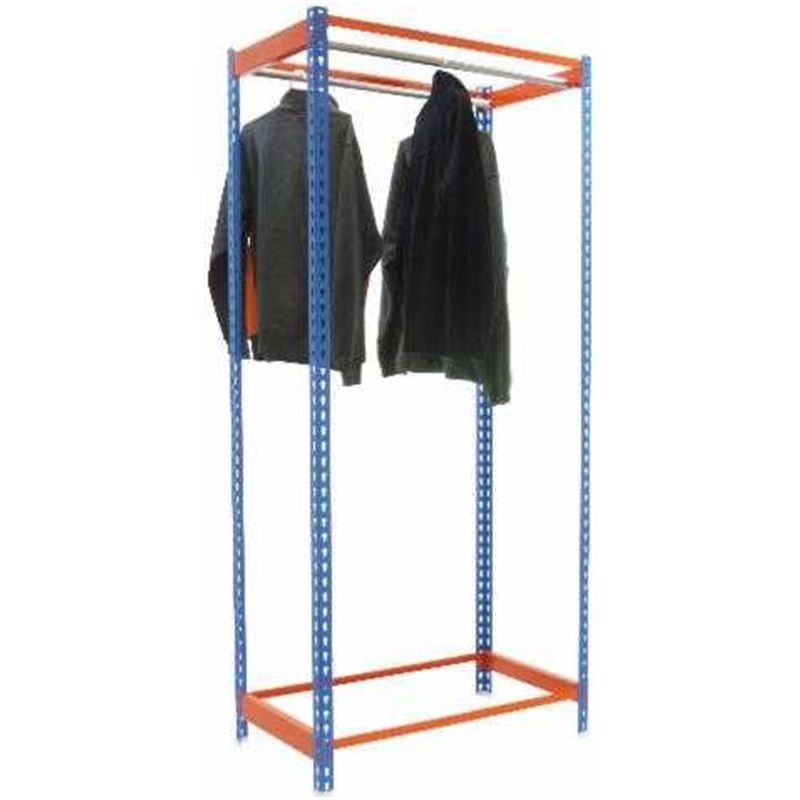 Penderie métallique 2 niveaux - 2000 x 900 x 500 mm - KIT SIMONCLOTHING ...
